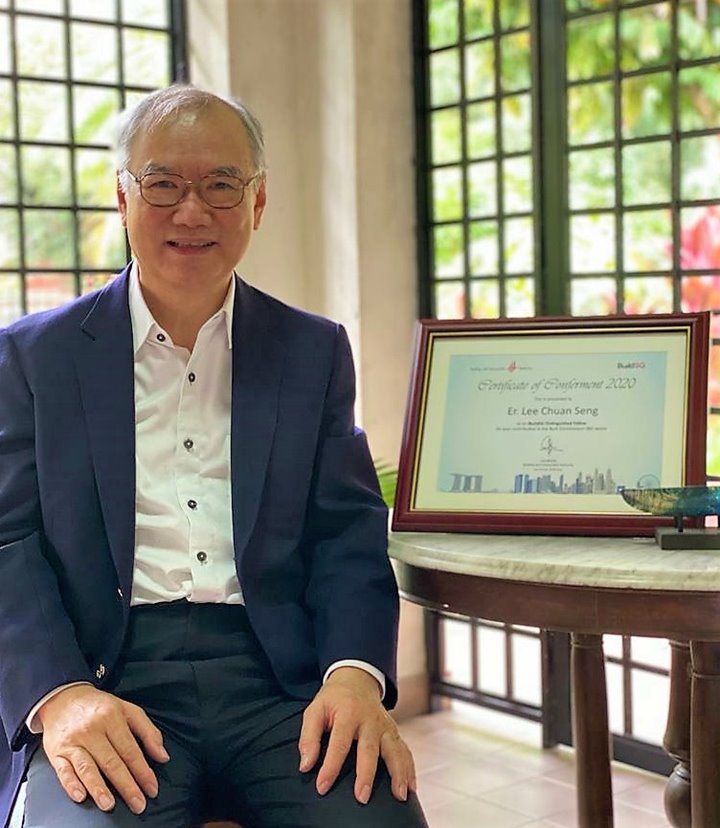 Er Lee Chuan Seng honoured with iBuildSG Distinguished Fellowship | Beca