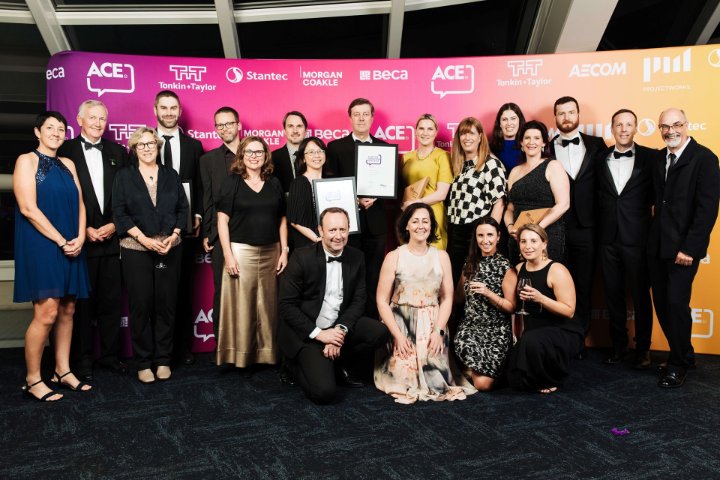 Winning week at the 2025 ACE New Zealand and Property Council Awards | Beca